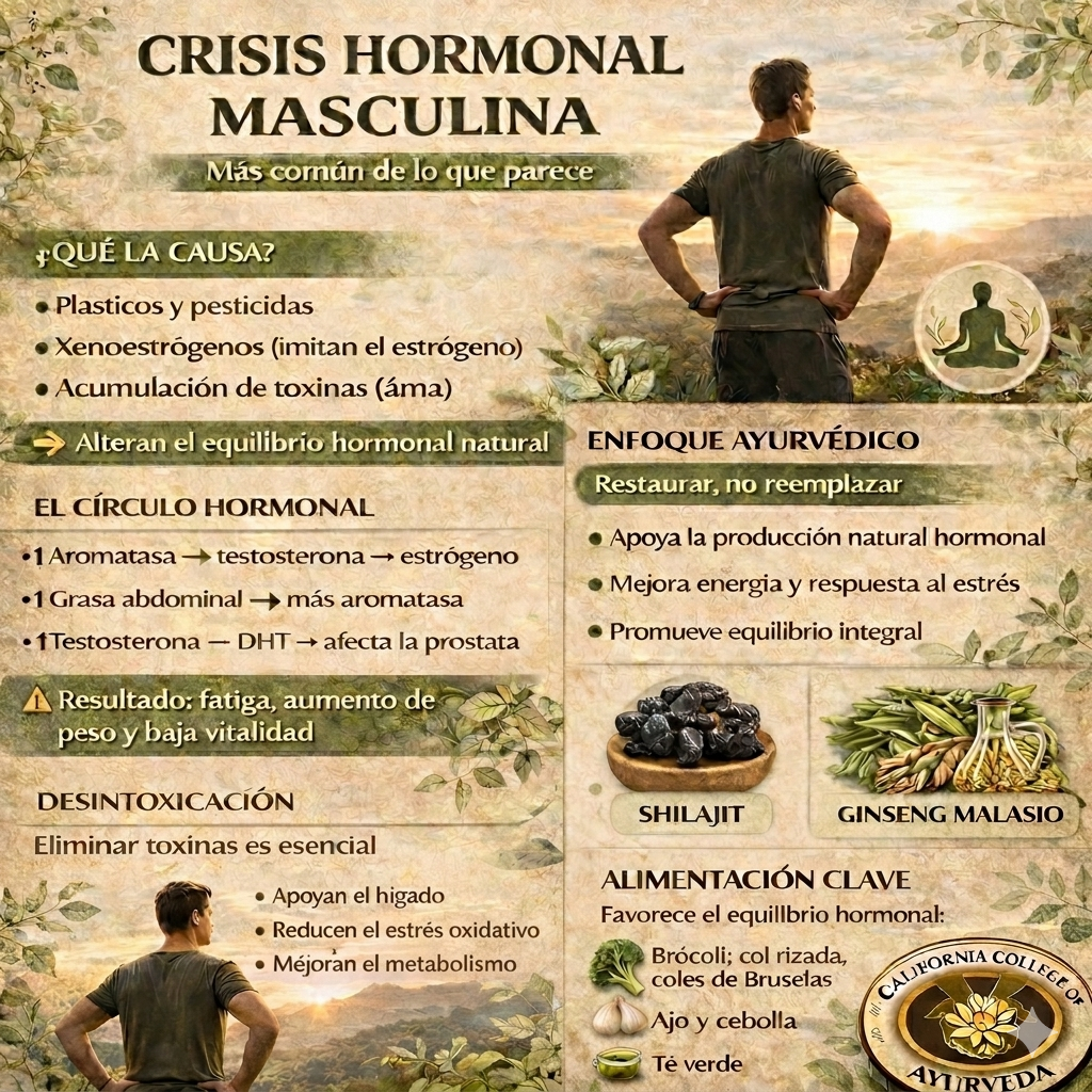La crisis hormonal masculina moderna - Escuela de Ayurveda de CA